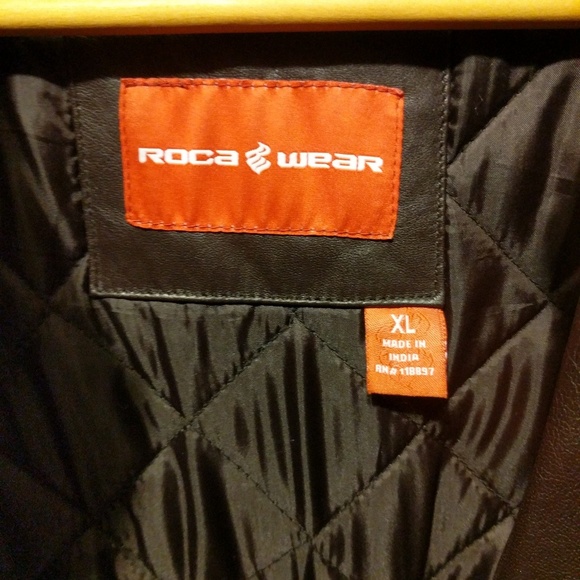Rocawear | Jackets & Coats | Vintage Rocawear Leather Bomber Jacket ...